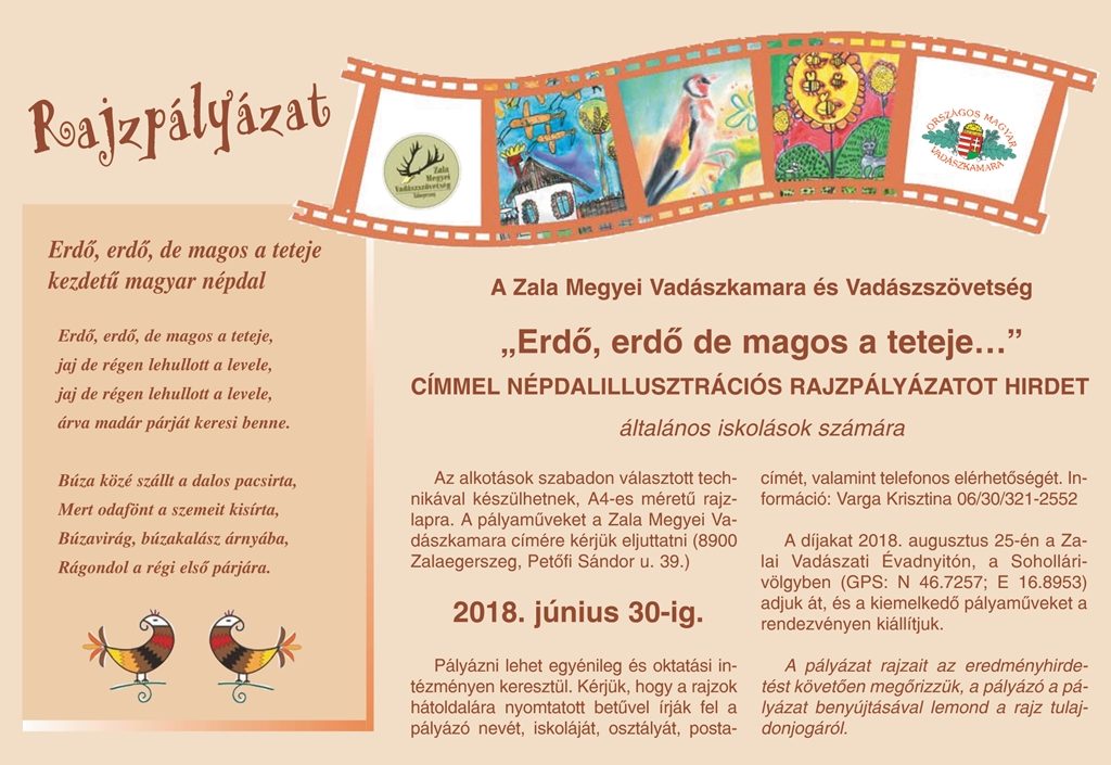 „Erdő, erdő de magos a teteje” – Népdal-illusztrációs rajzpályázat ...